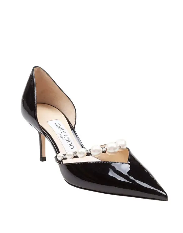 JIMMY CHOO Pearlescent Leather High Heels