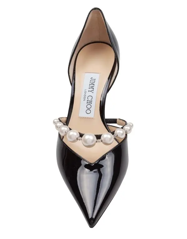 JIMMY CHOO Pearlescent Leather High Heels