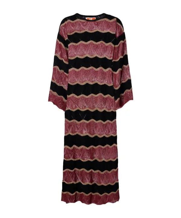 La DoubleJ Hang Ten Cotton-blend Lamé Kaftan