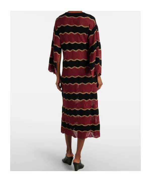 La DoubleJ Hang Ten Cotton-blend Lamé Kaftan