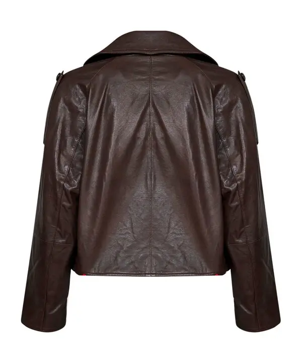 Max Mara Cropped Double-breasted Jacket - Chocolate