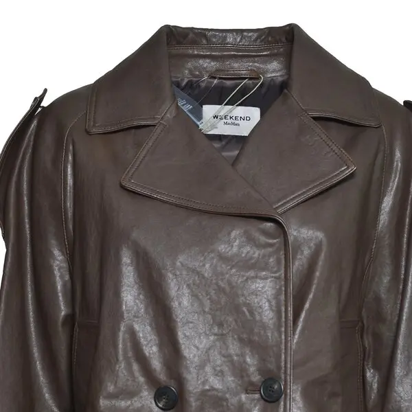 Max Mara Cropped Double-breasted Jacket - Chocolate