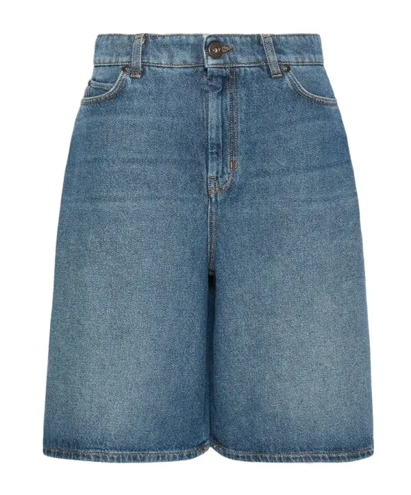 Max Mara Denim Bermuda Shorts - Navy Blue