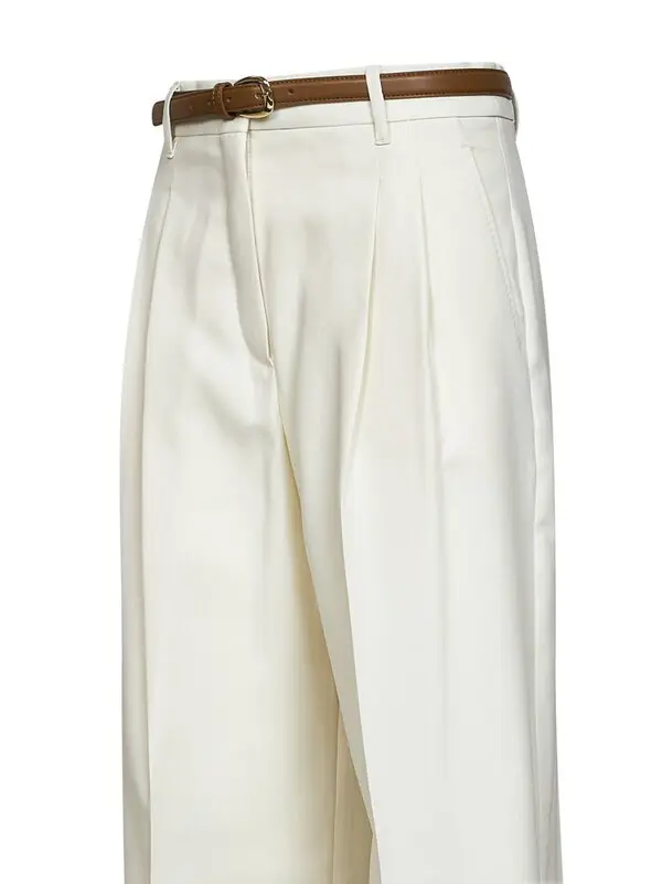 Max Mara Pleated Belted Trousers