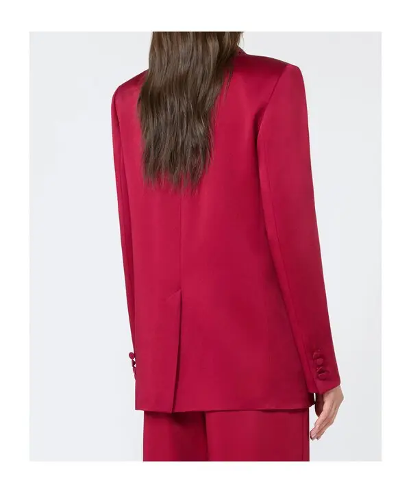 Max Mara Double-breasted Envers Satin Blazer