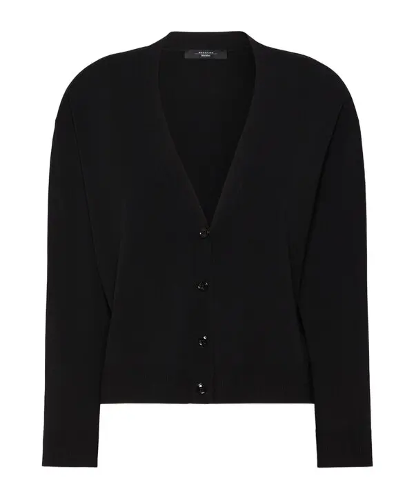 Max Mara V-neck Knitted Cardigan - Black