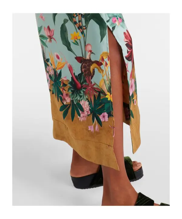La DoubleJ Floral Print Wrap Robe