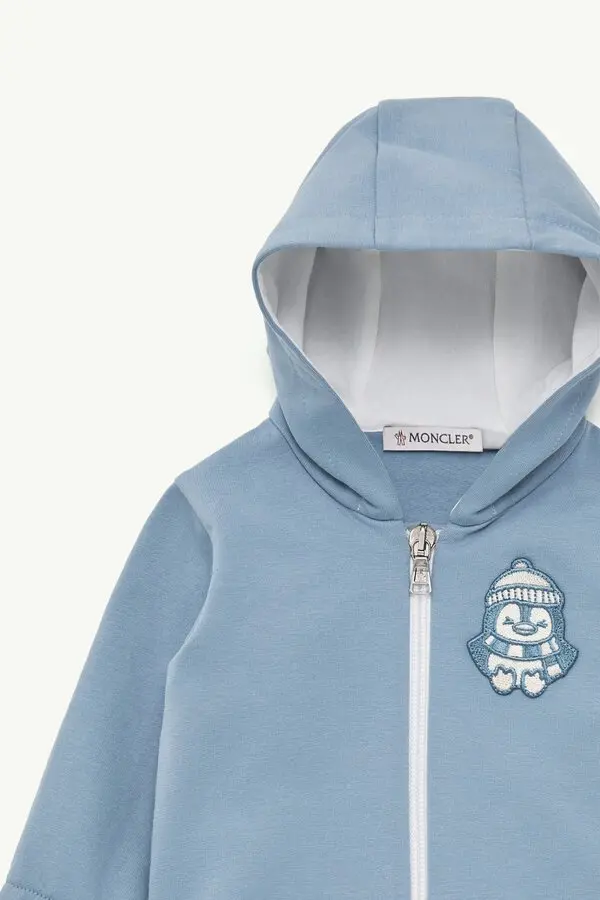 Moncler Fleece Set With Hooded Top And Elasticated Bottoms
