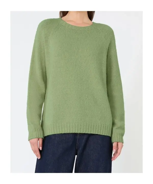 Max Mara Ghiacci Crewneck Knitted Jumper - Green