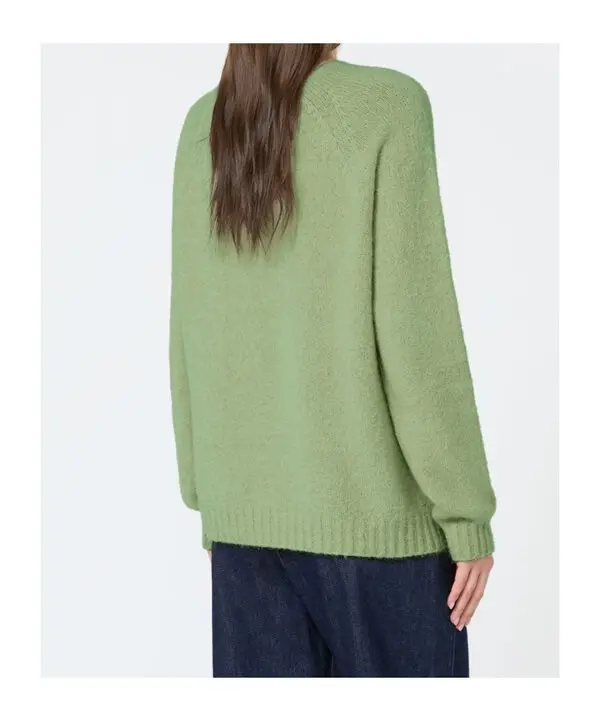 Max Mara Ghiacci Crewneck Knitted Jumper - Green