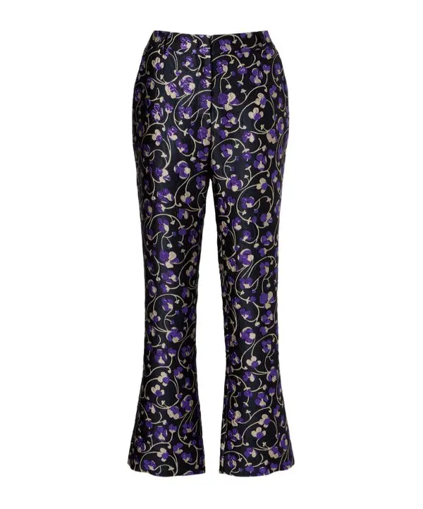 La DoubleJ 24/7 Honeysuckle Jacquard Straight Pants