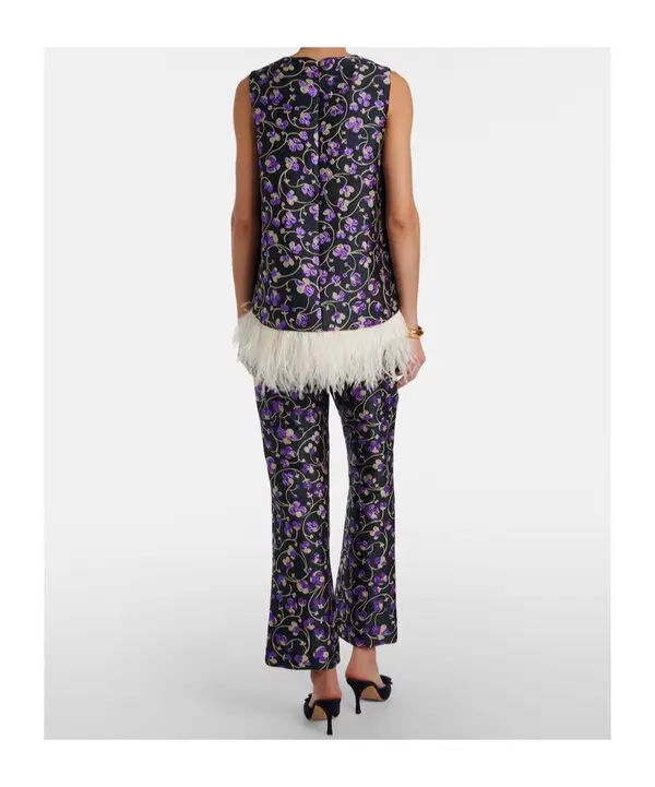 La DoubleJ 24/7 Honeysuckle Jacquard Straight Pants