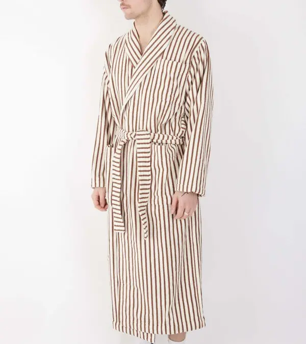 TEKLA Striped Bathrobe