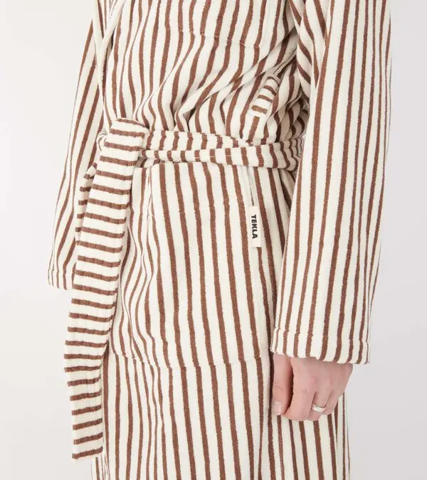 TEKLA Striped Bathrobe