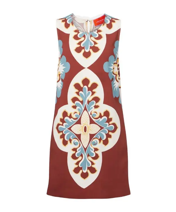 La DoubleJ Printed Satin Shift Dress