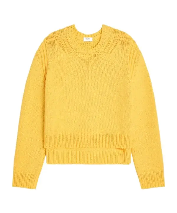 Celine Crewneck Sweater In Cotton