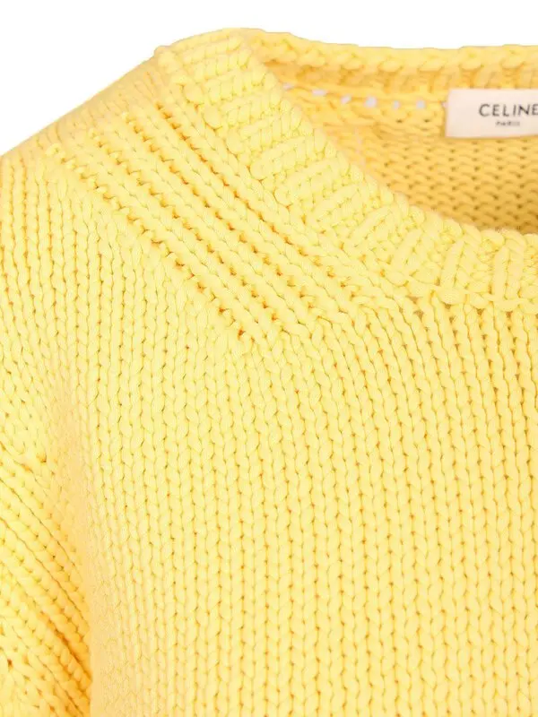 Celine Crewneck Sweater In Cotton