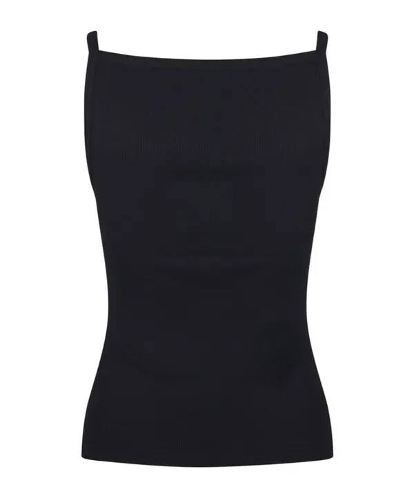 COURREGES Courrèges Ribbed Strap Tank Top