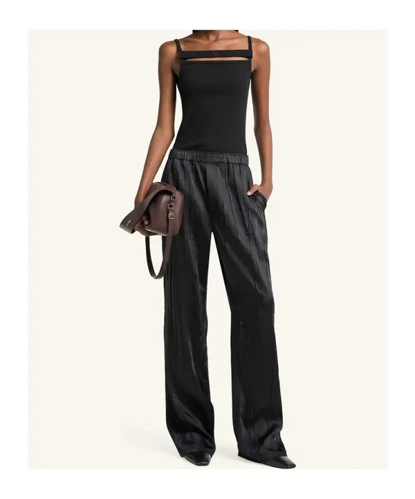 COURREGES Courrèges Ribbed Strap Tank Top