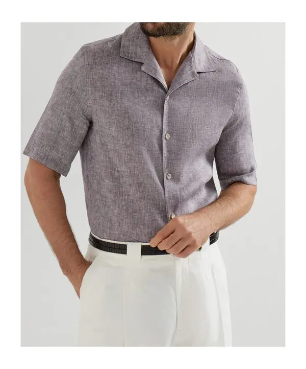 Brunello Cucinelli Short-sleeved Button-up Shirt