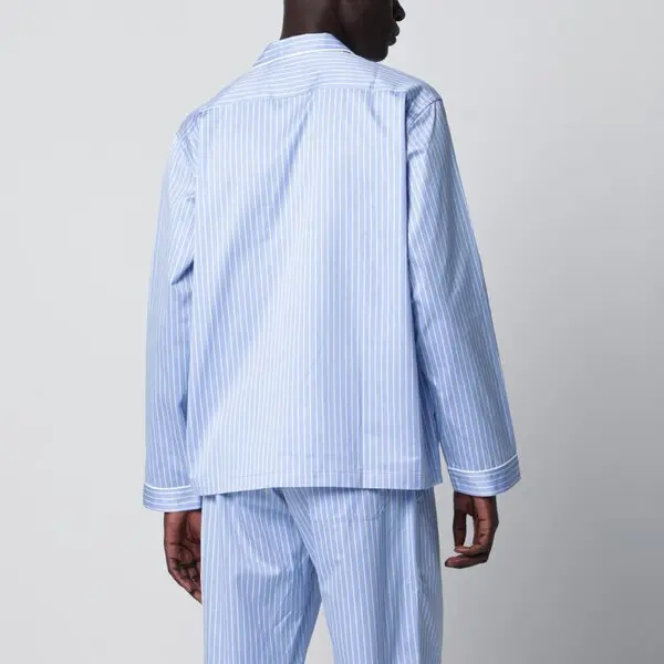 TEKLA Striped Long-sleeve Pajama Shirt