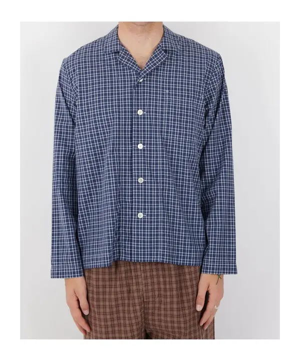 TEKLA Long-sleeved Plaid Pajamas