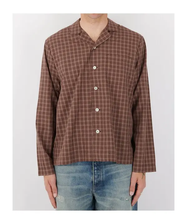 TEKLA Long-sleeved Plaid Pajamas