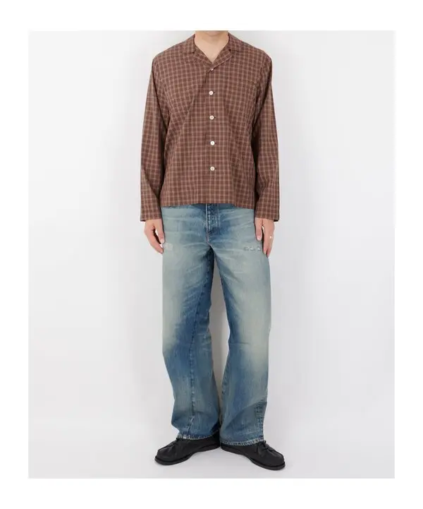 TEKLA Long-sleeved Plaid Pajamas