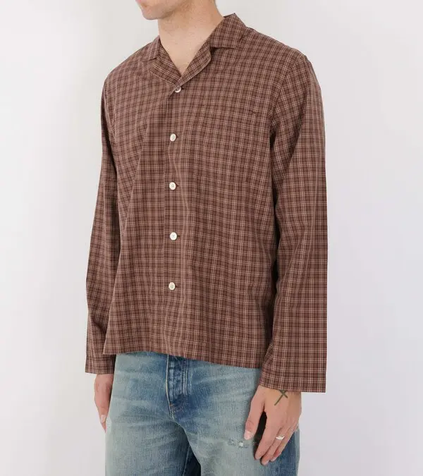 TEKLA Long-sleeved Plaid Pajamas