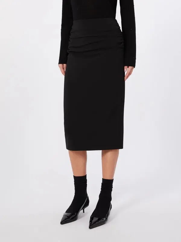 Max Mara Ruched Pencil Skirt
