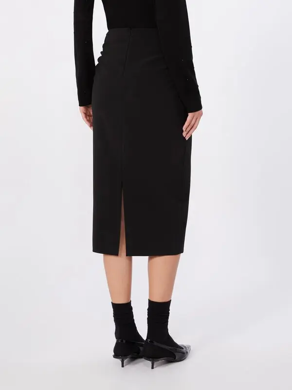 Max Mara Ruched Pencil Skirt
