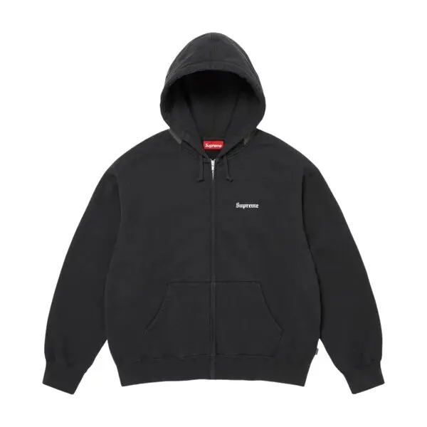 Supreme Ss26 Paris Is Burning Zip Up Hooded Sweatshirt - Black