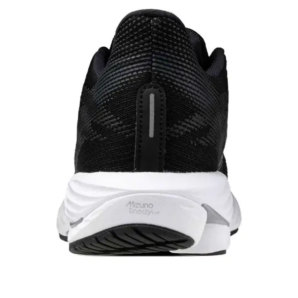 Mizuno Wave Rider 28 Athletic Sneakers - Black/white/silver