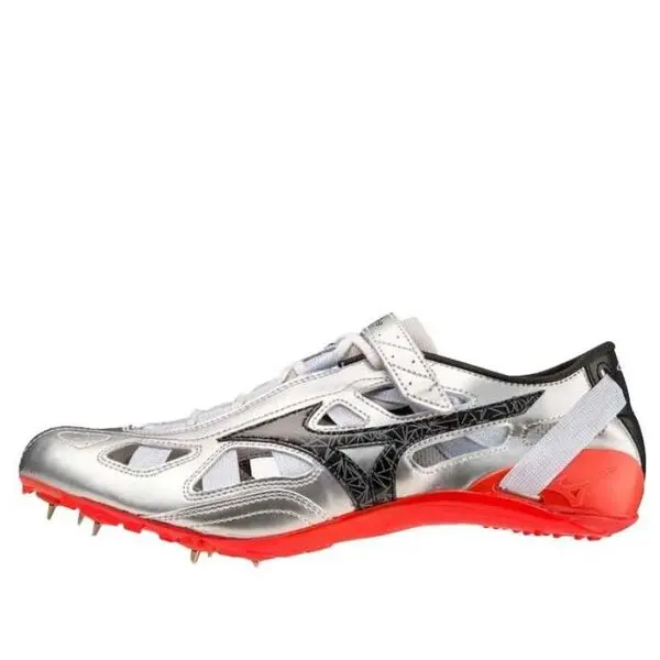 Mizuno Chrono Inx Track Spikes - Silver/orange/black