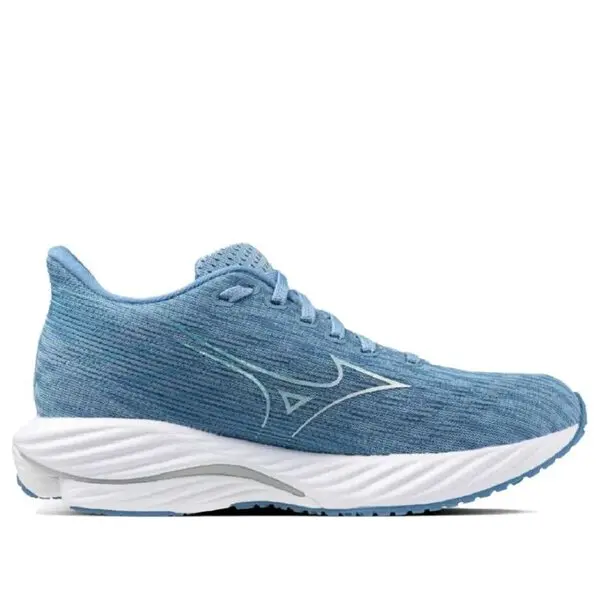 Mizuno Wave Rider 28 Athletic Sneakers - Light Blue/white