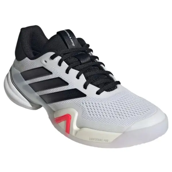 Adidas Barricade 14 Wide Tennis Sneakers - Cloud White/core Black/lucid Red