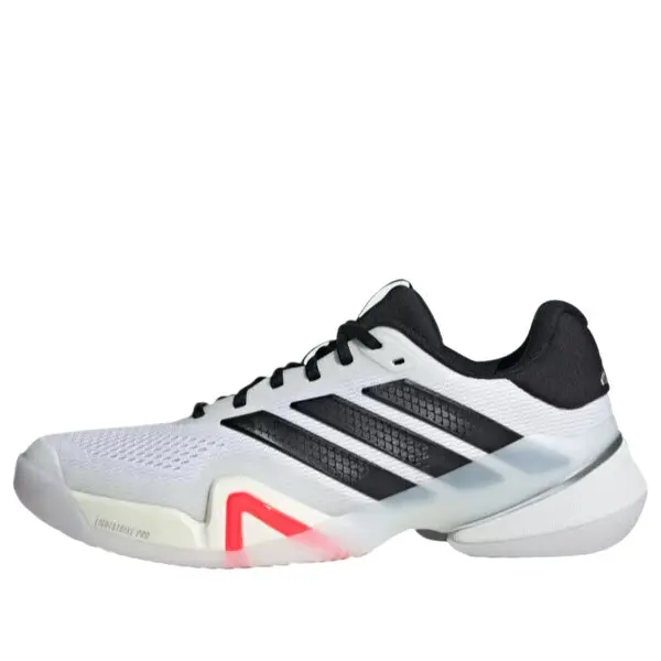 Adidas Barricade Wide Tennis Sneakers - Cloud White/core Black/lucid Red