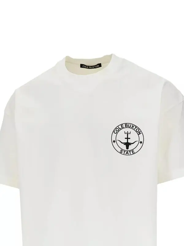 COLE BUXTON State Logo-print Cotton T-shirt