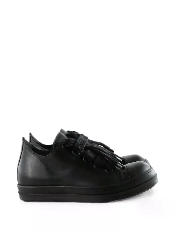 Rick Owens Jumbolace Leather Lace-up Sneakers