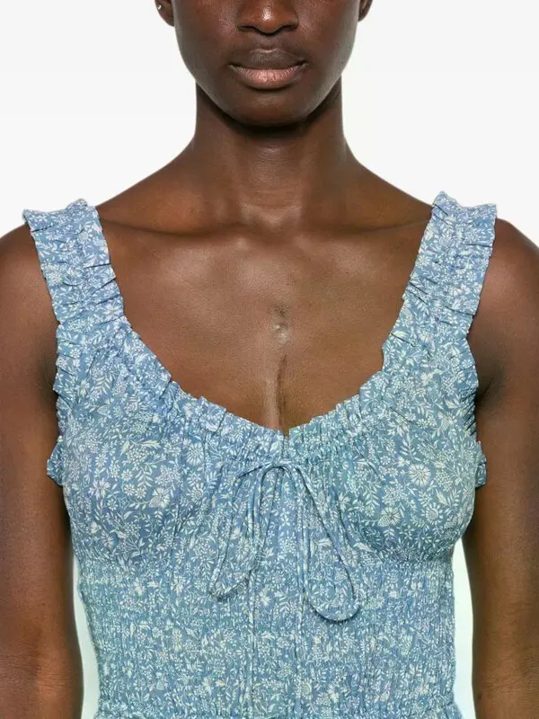 DÔEN Emmaretta Floral-print Midi Dress