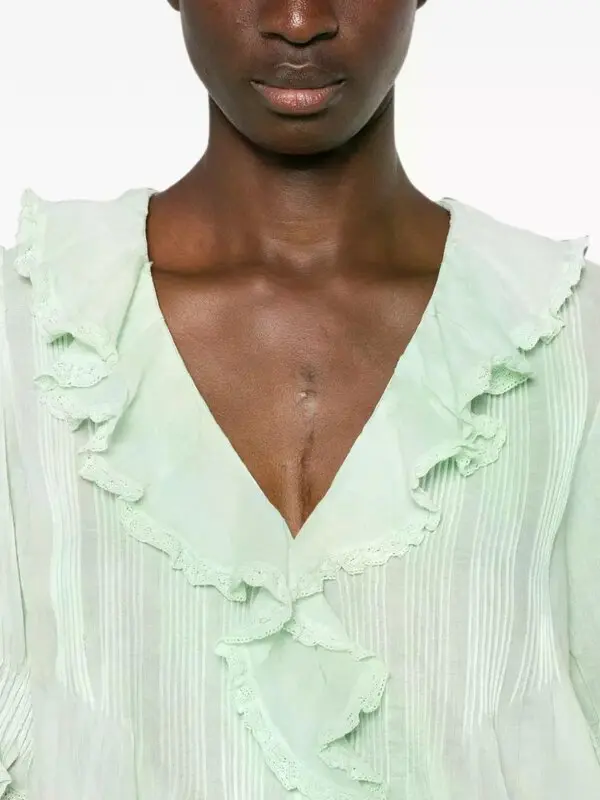 DÔEN Henri Ruffled Blouse