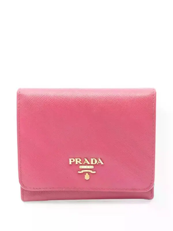 Prada 2000s Saffiano Bi-fold Wallet - Pink