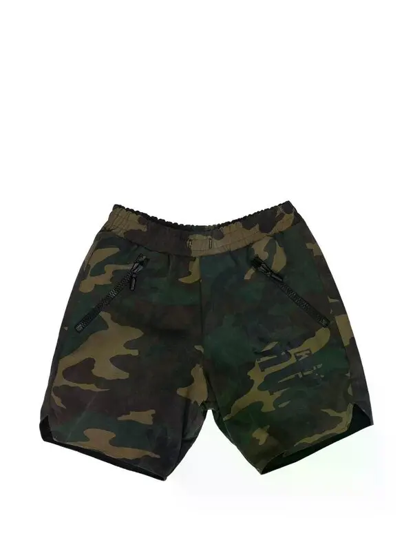 Rhude Camouflage-print Zip-pocket Swim Shorts