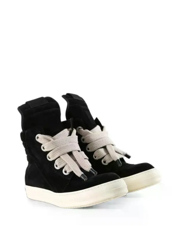 Rick Owens Jumbolace Geobasket High-top Sneakers - Black
