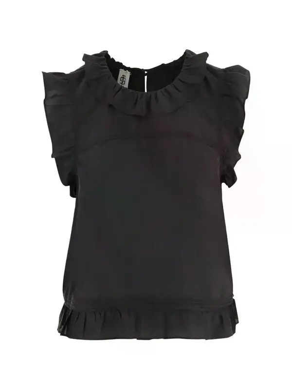THE GARMENT Ruffled Silk Top