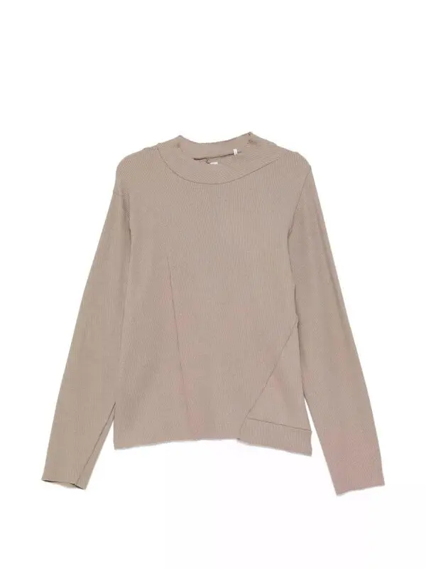 LEON EMANUEL BLANCK Ribbed Knit Panelled Sweater