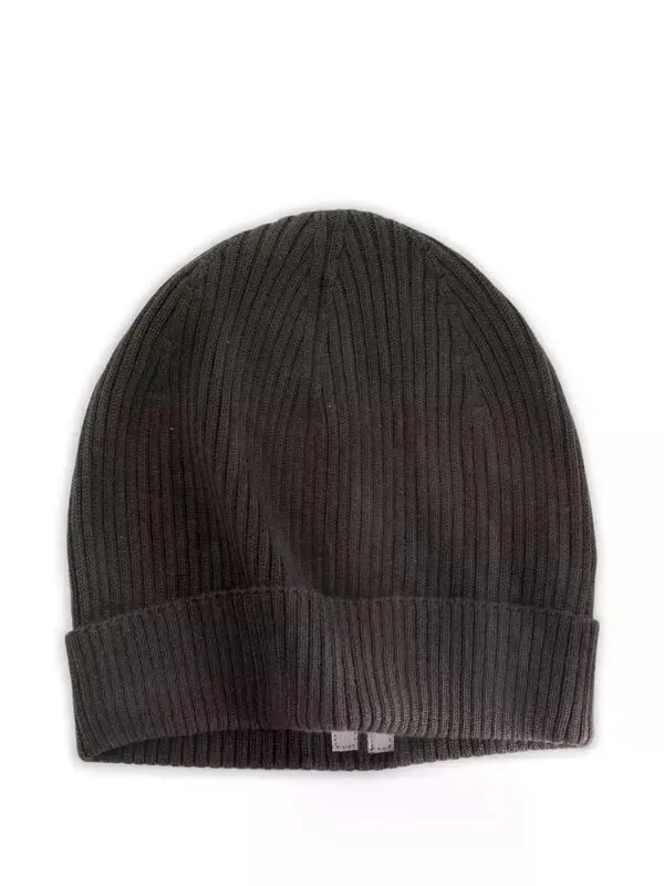 Rick Owens Ribbed-knit Cashmere Beanie Hat - Grey