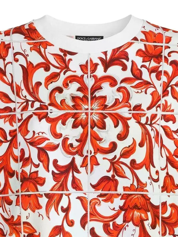 Dolce & Gabbana Majolica-print Jersey T-shirt