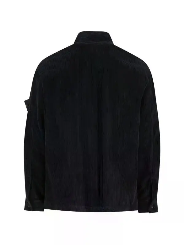 Stone Island Logo-patch Corduroy Overshirt