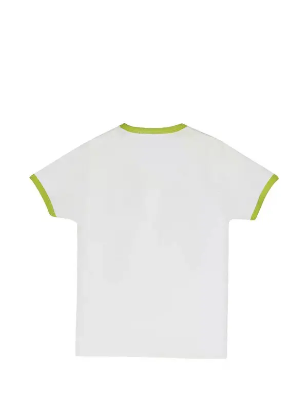 SP5DER Logo-print Ringer-detail T-shirt